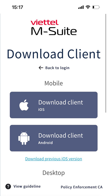 Mobility Suite User Portal